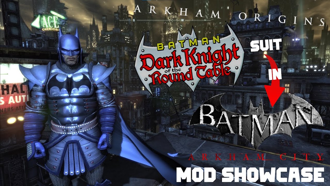 Dark Knight of the Round Table Batman suit in Arkham City ! Skin MOD ...