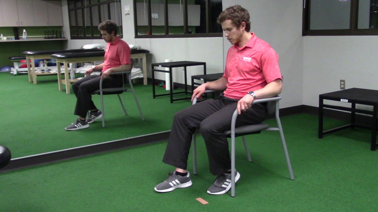 Knee Flexion Seated with Self Assist - YouTube
