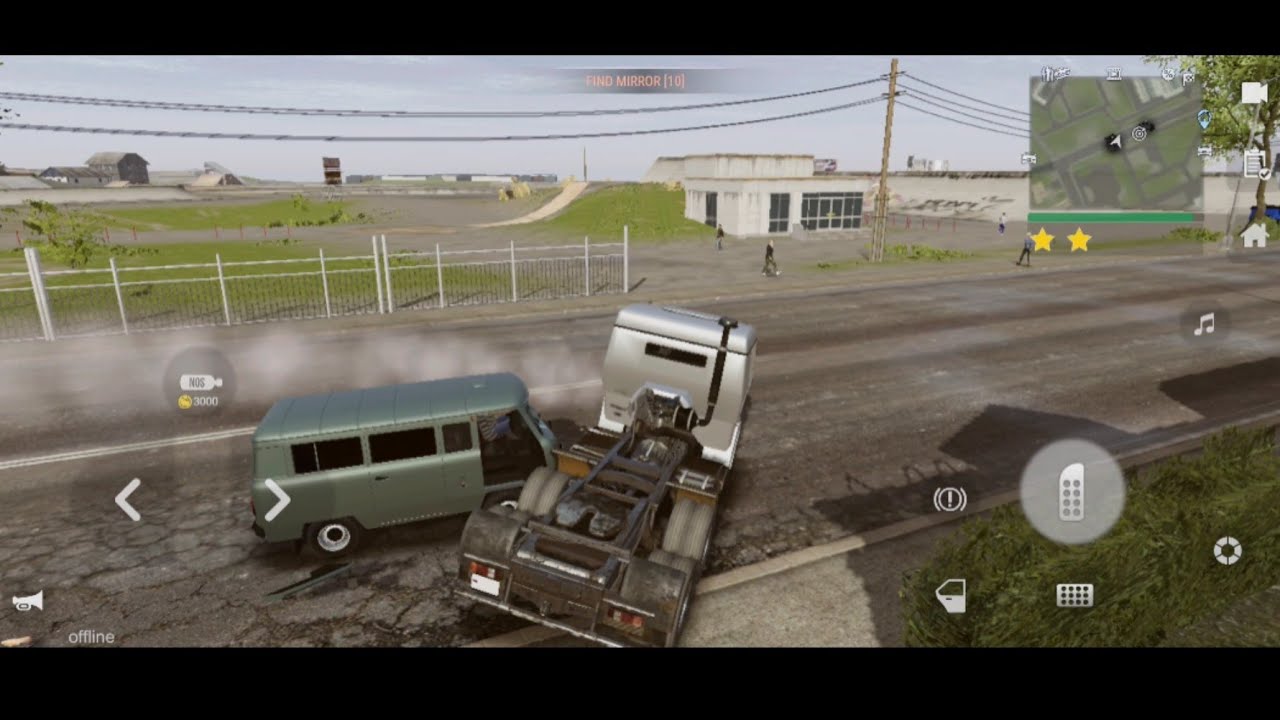 I was trying to escape from police in a truck and a small van crashed ...