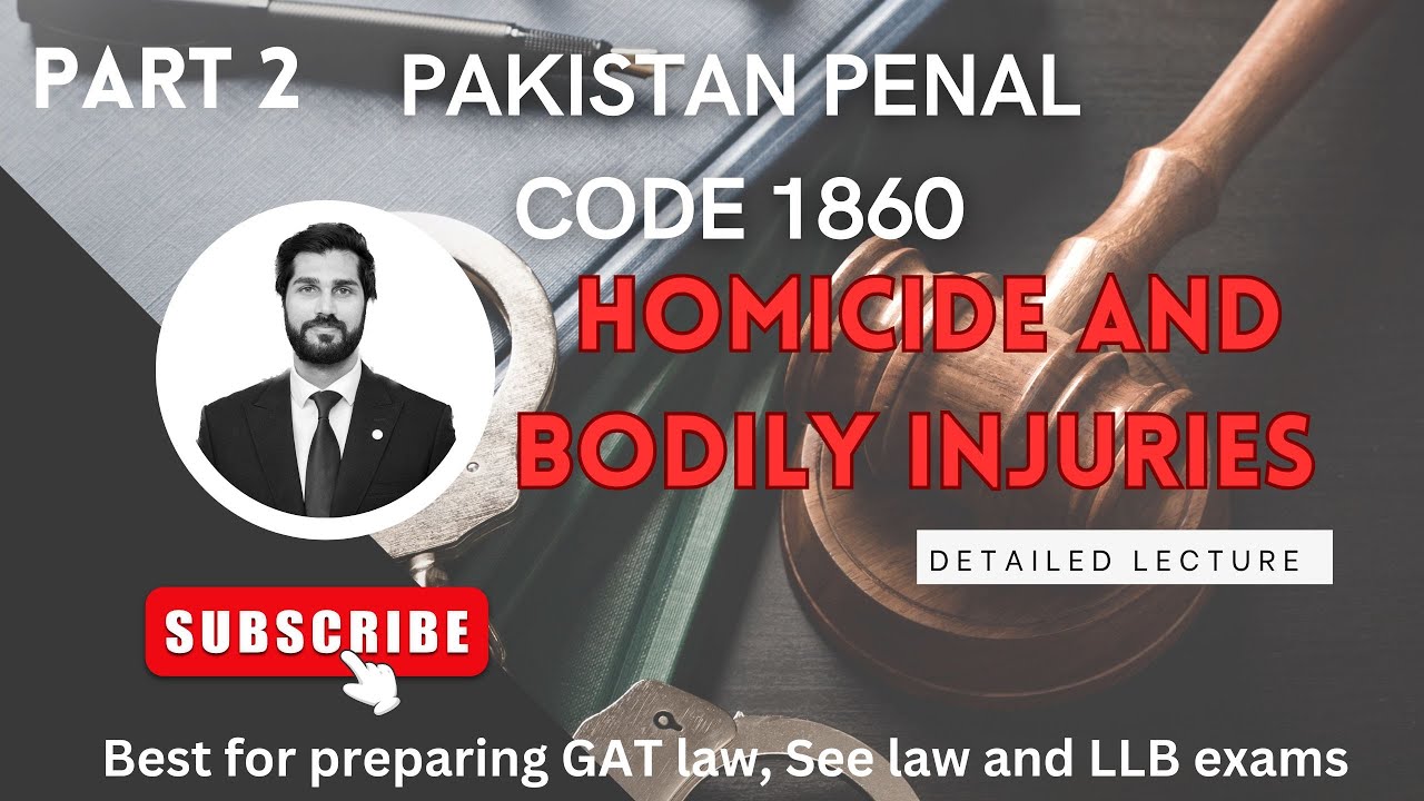 Types of Qatl and Hurt in Pakistan Penal code | PPC Part 2 - YouTube
