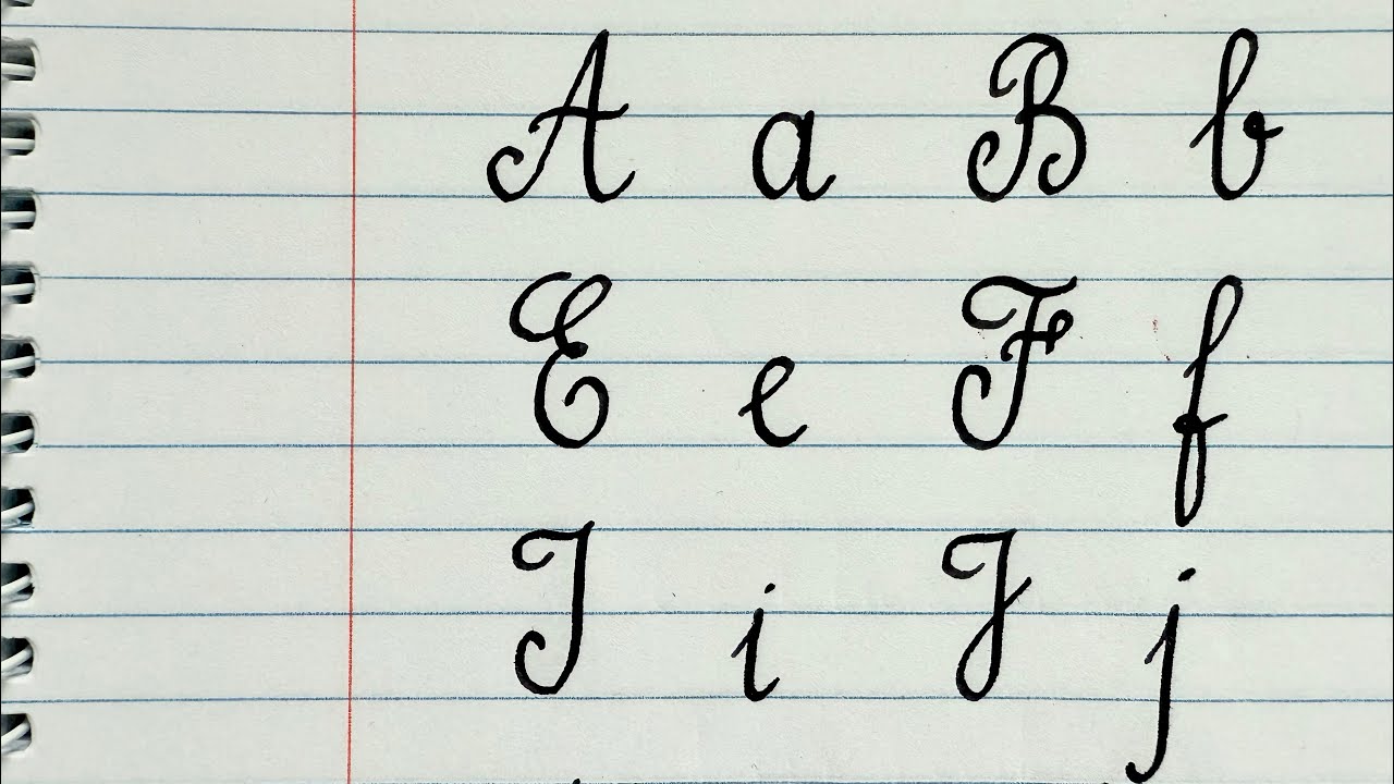 How to write capital and small cursive for beginner| how to write ...