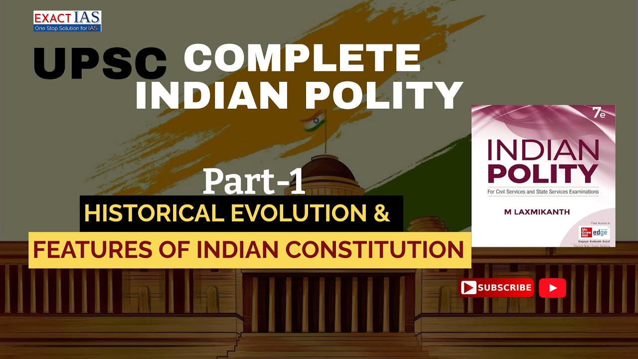 Indian Polity I Historical Evolution & Features of Indian Constitution ...