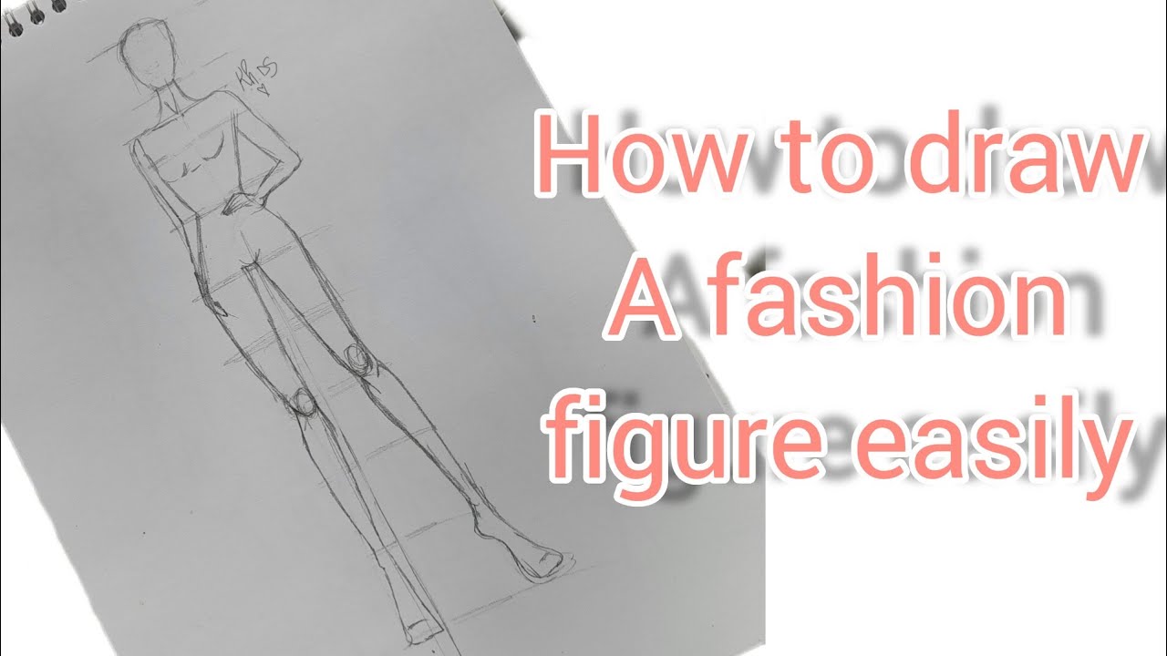 Fashion sketch steps with kh illustratiions - YouTube