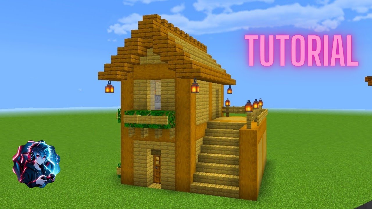Minecraft Wooden House Tutorial Easy - YouTube