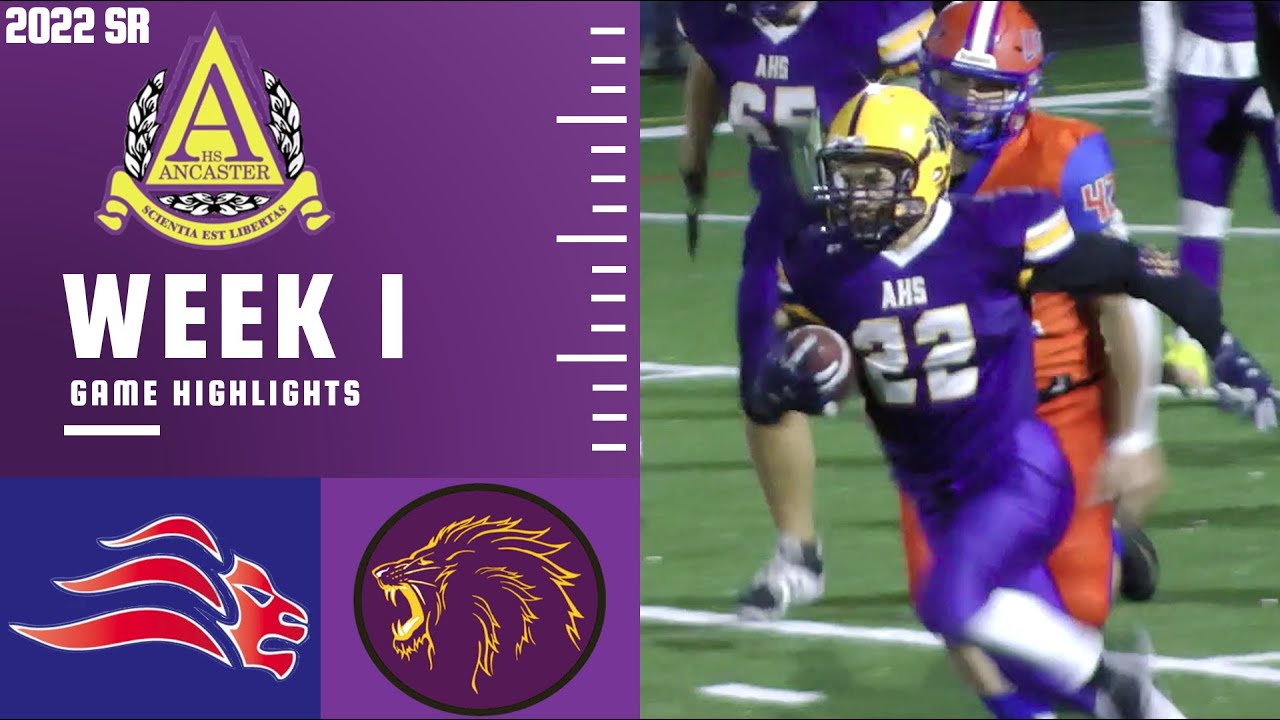 [FB/SR-B] MacNab Lions vs. Ancaster Royals (9/23/2022) - YouTube