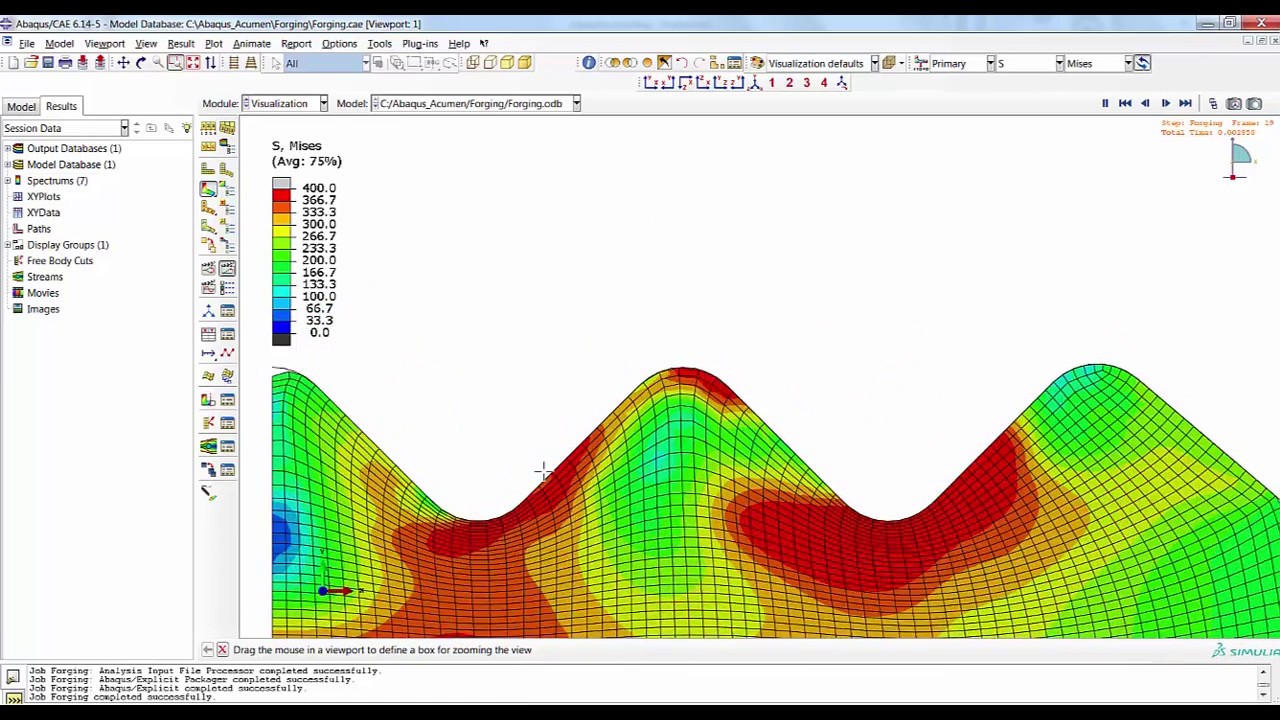Abaqus Explicit: Sinusoidal Forging Modeling - YouTube