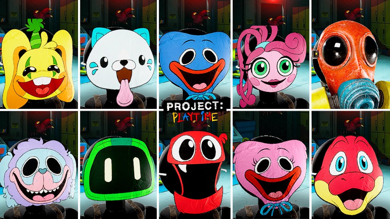 All Skins Mask Player in Project Playtime! - YouTube