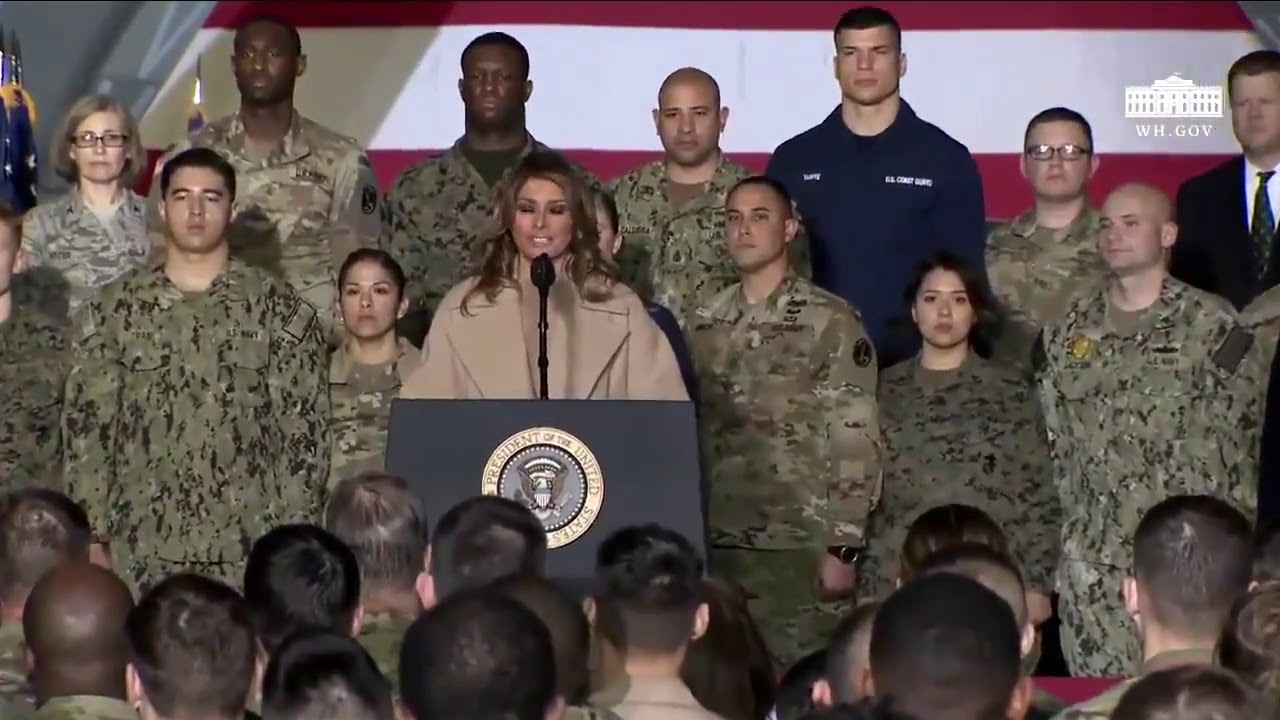 trump at andrews joint base december 21 2019 - YouTube