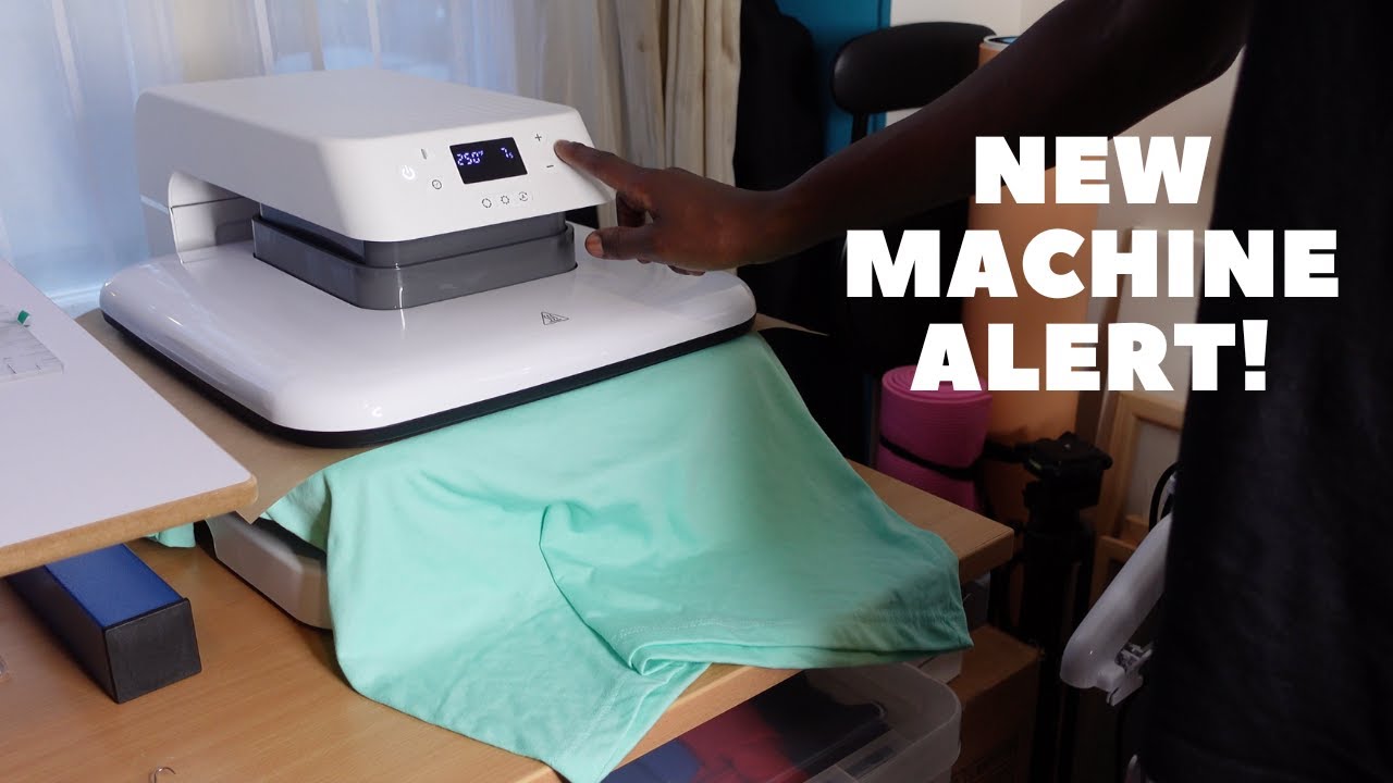 I JUST UPGRADED TO THE HTV-RONT AUTOMATIC HEAT-PRESS MACHINE! - YouTube