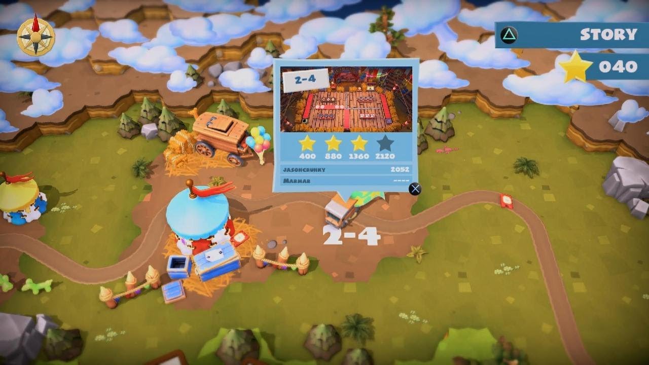 Overcooked 2 carnival of chaos level 2-4. 4 stars - YouTube