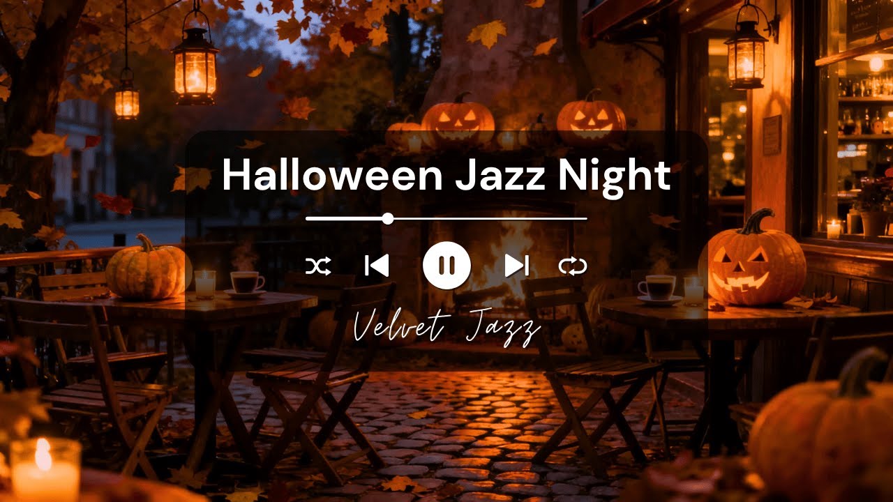 Relaxing Autumn Jazz at a Cozy Café – Smooth Jazz Fireplace Ambience ...