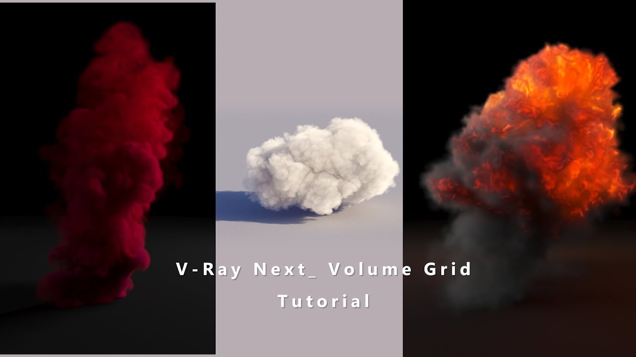 Rendering realistic Explosion Smoke and Cloud in V-Ray Next Volume Grid ...