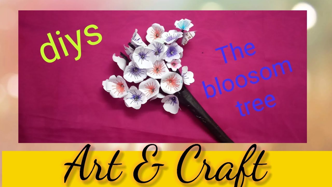 Art & craft, the blooming tree - YouTube