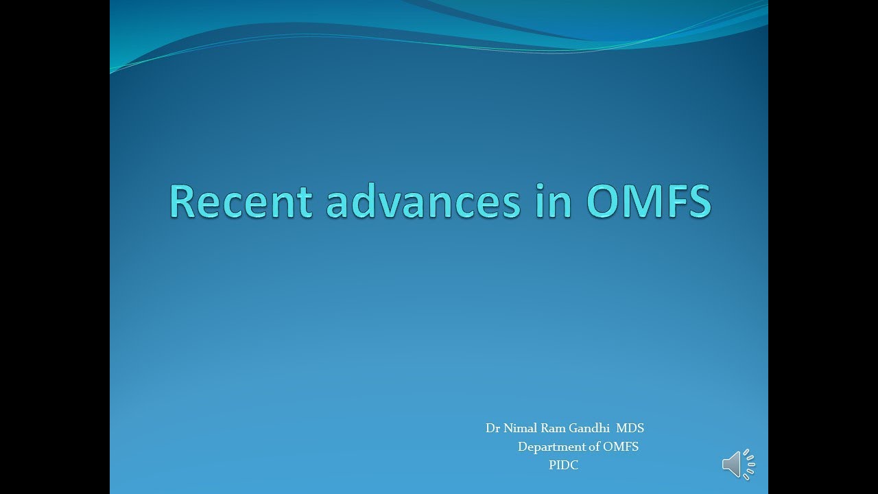 Recent advances in OMFS pptx - YouTube