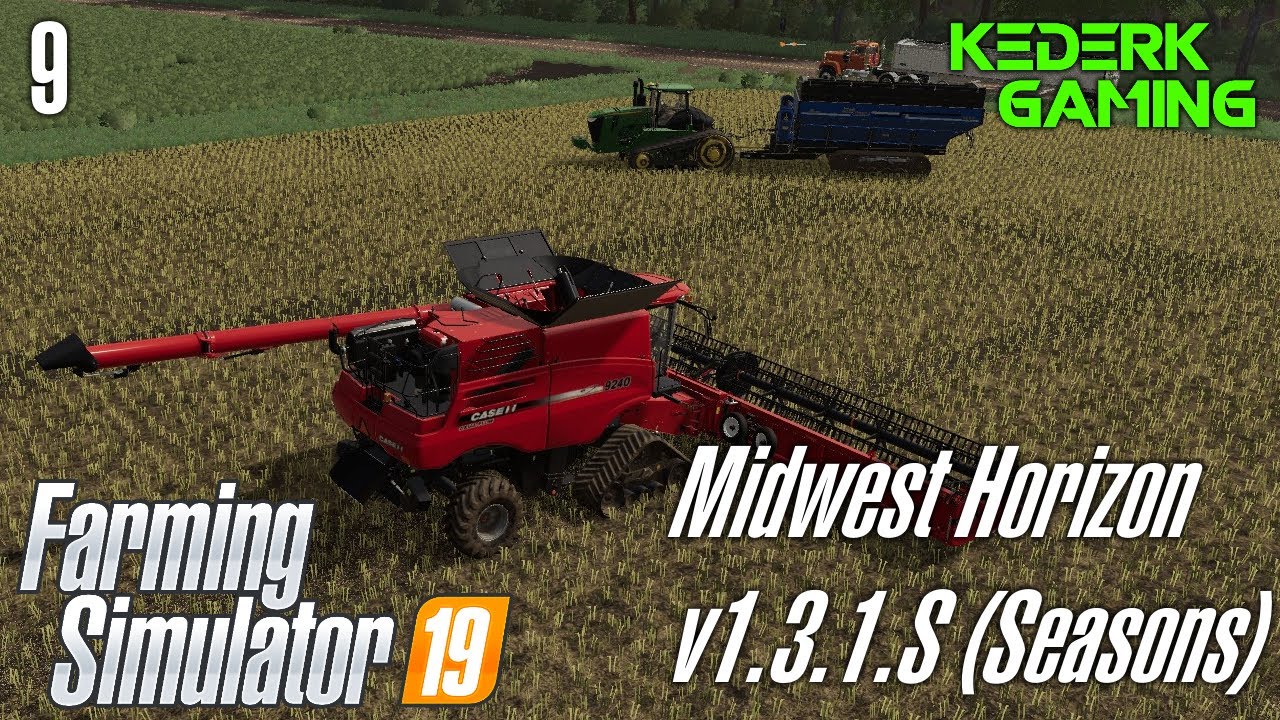 Canola harvest underway! - Midwest Horizon Seasons #9 - FS19 Timelapse ...