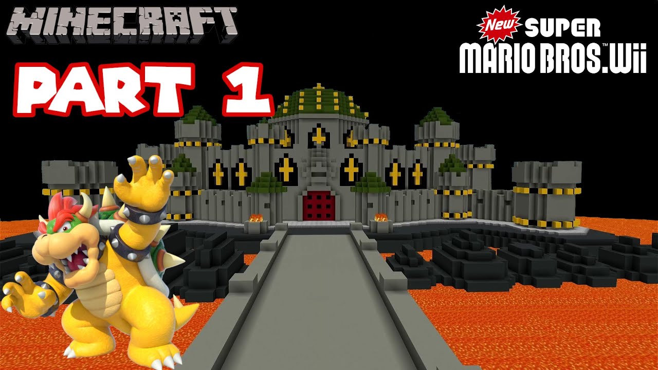 Minecraft: Bowser's Castle Tutorial - Part 1 - YouTube