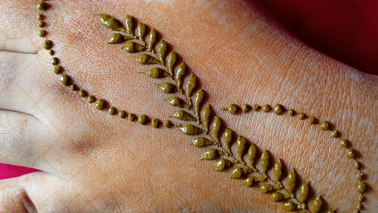 easy vine mehndi design|| simple back hand mehndi design||jumi's henna ...