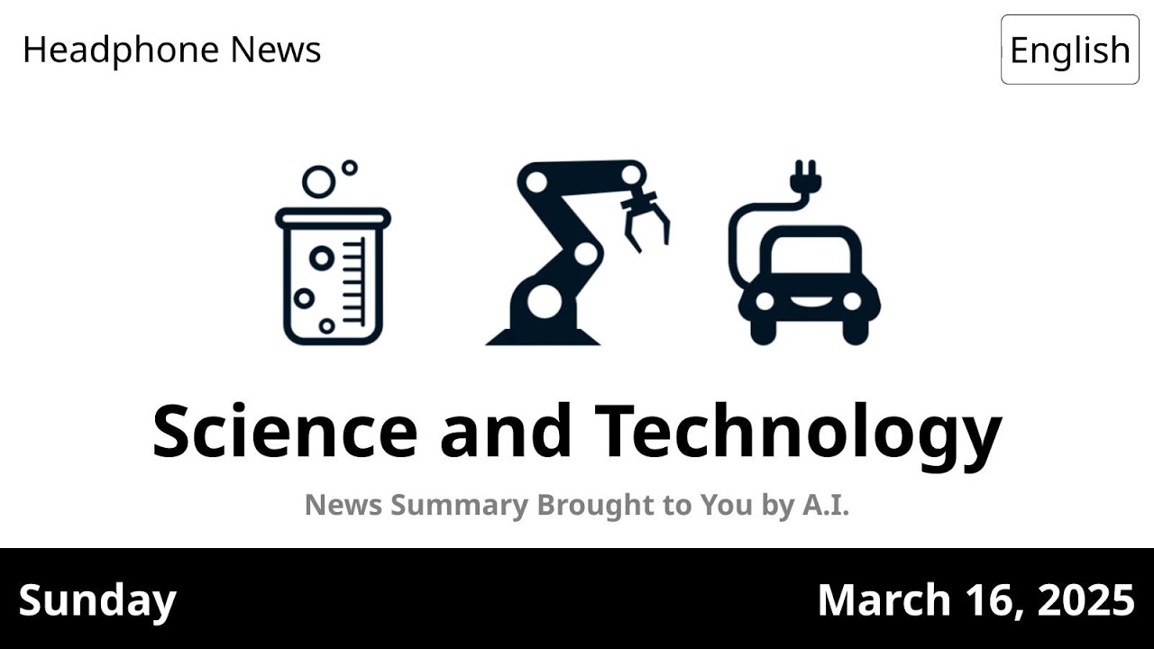 March 16, 2025 Sunday (Science & Tech) - YouTube