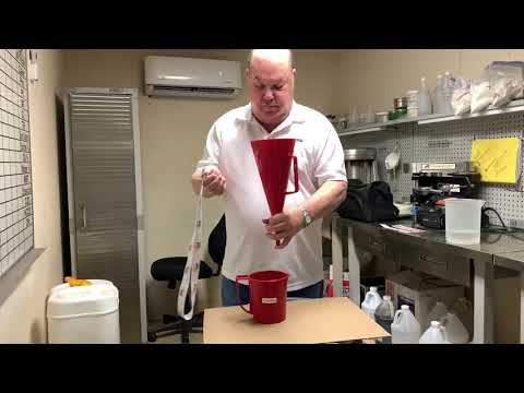 X-Plore Marsh Funnel Viscosity Test - YouTube
