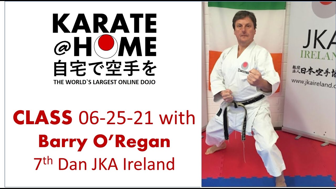 Karate@Home class 06 25 21 with Barry O'Regan - YouTube