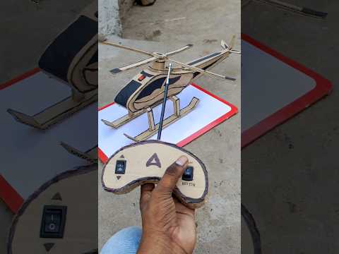 RC DIY Helicopter Cardboard Helicopter Flying #ytshorts #video #viral