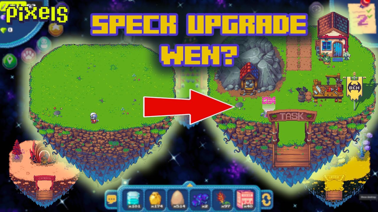 Speck Tier Upgrade on Chapter 2 @pixels_xyz WEN $PIXEL? - YouTube