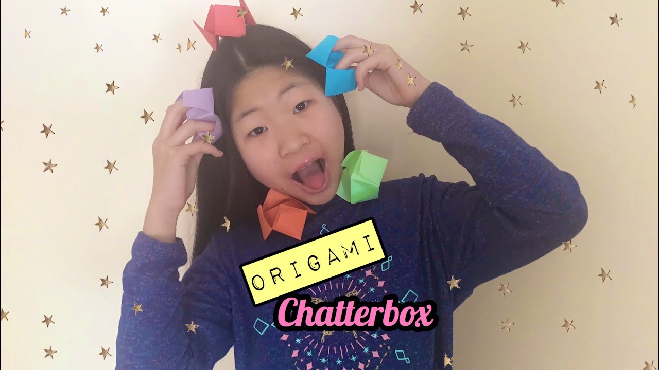 How To make A ORIGAMI CHATTERBOX!😁 - YouTube