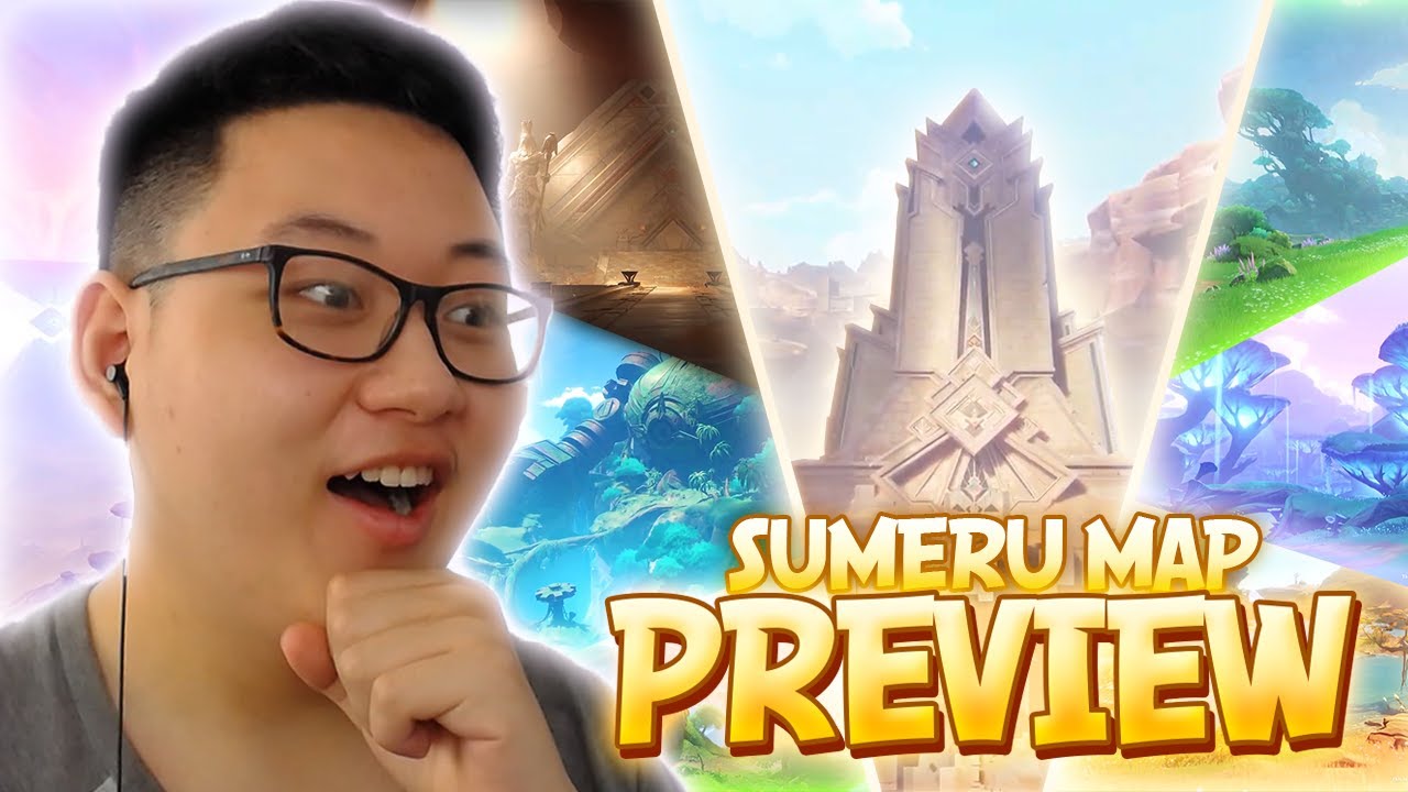 SUMERU'S DESERT AND PYRAMIDS! Map Showcase! Genshin Sumeru Preview ...