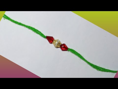 How to make rakhi v part 292// Rakhi kaise banay//राखी कैसे बनाएं ...