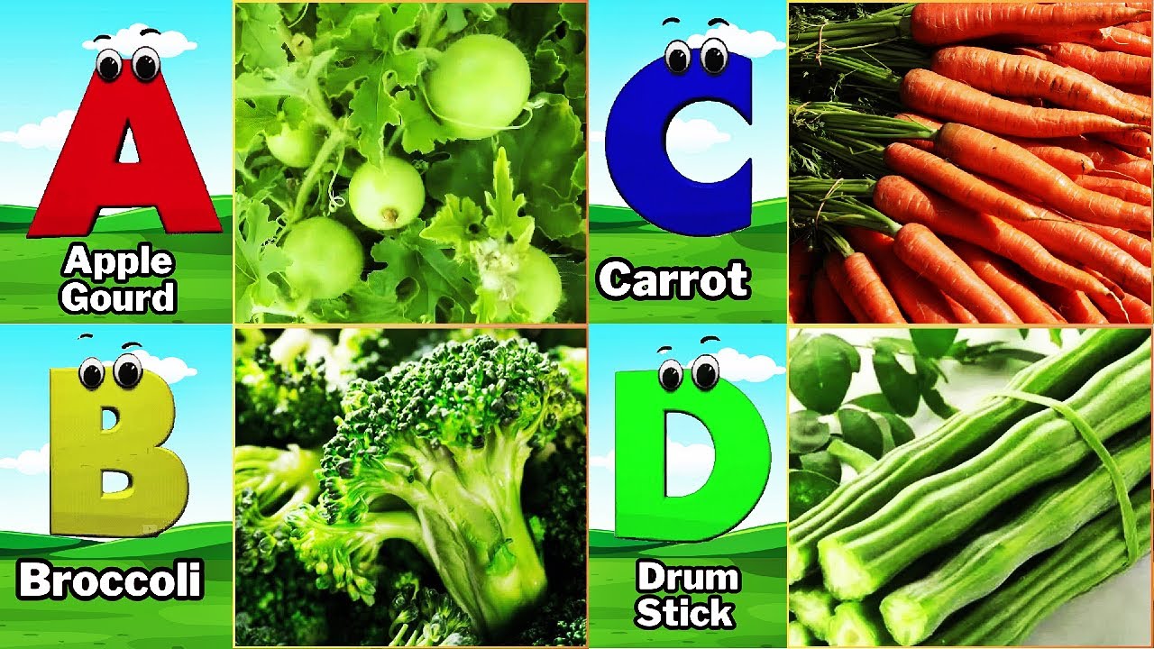 Vegetables ABC Song | Vegetables Alphabet Song | Phonics for Kids ...