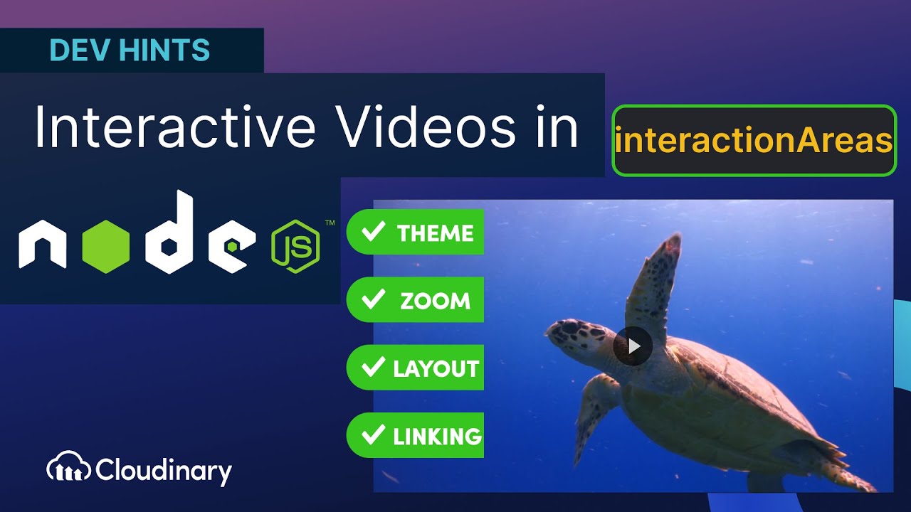 Create Interactive Videos in Node.JS with Cloudinary - Dev Hint - YouTube