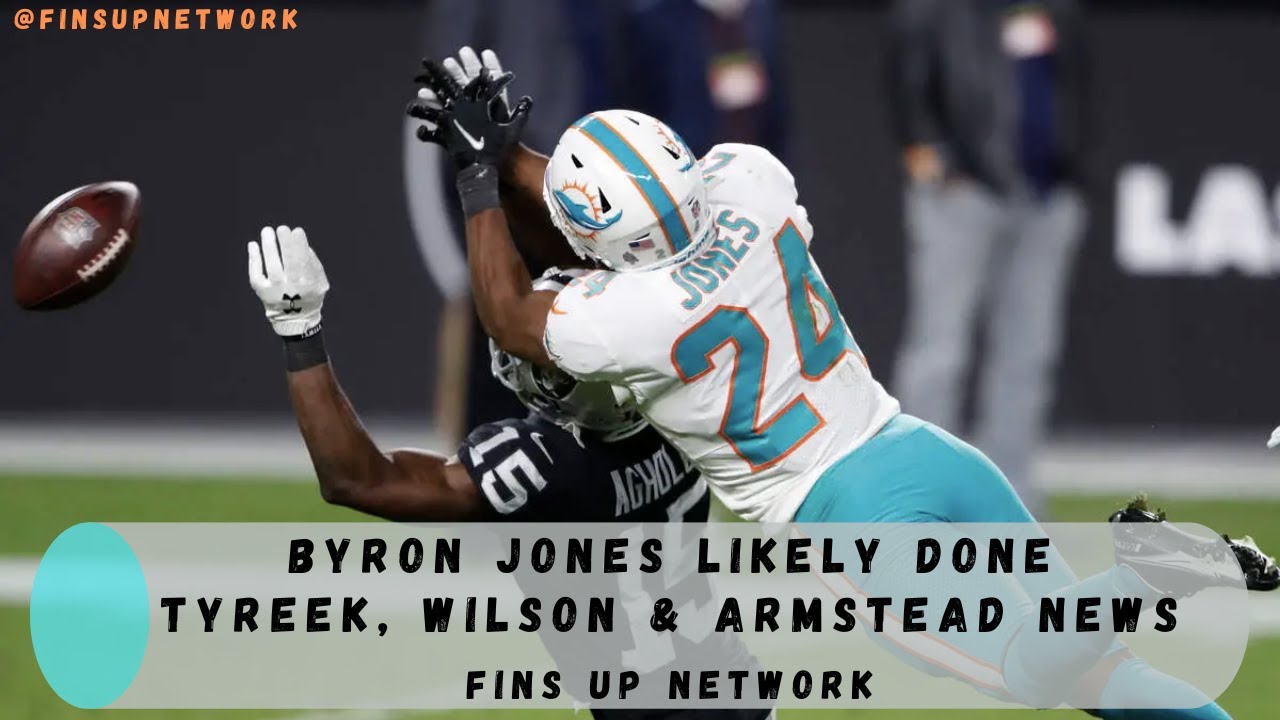 Dolphins News: Byron Jones Not Expected To Play This Season | Tyreek ...