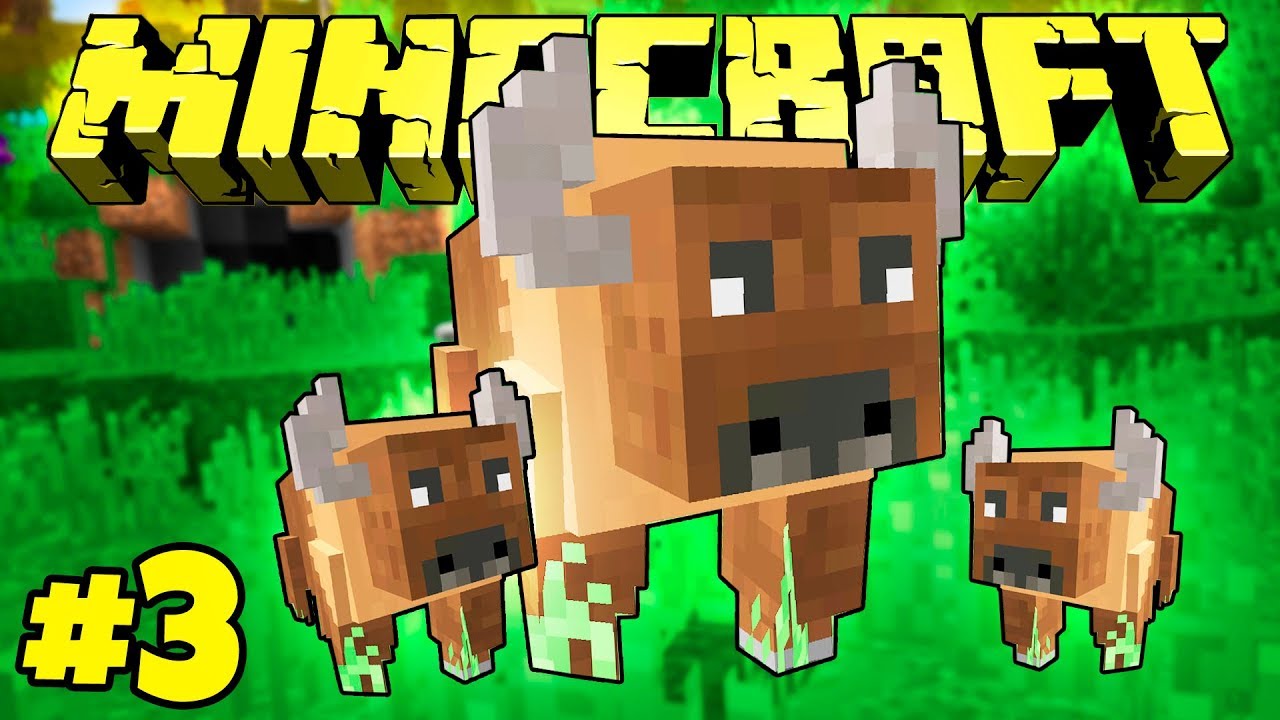 Dansk Minecraft #3 - FORVANDLER KO TIL BUFFALO - YouTube