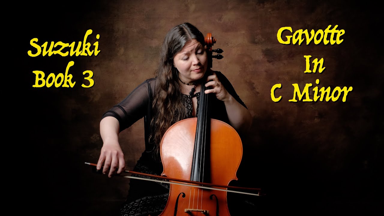 J.S. Bach: Gavotte in C minor | Suzuki Cello Book 3 - Song 6 - YouTube