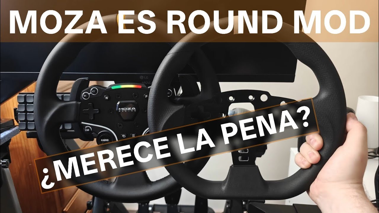 MOZA ES WHEEL ROUND MOD | ¿MERECE LA PENA POR 80 EUROS? - YouTube