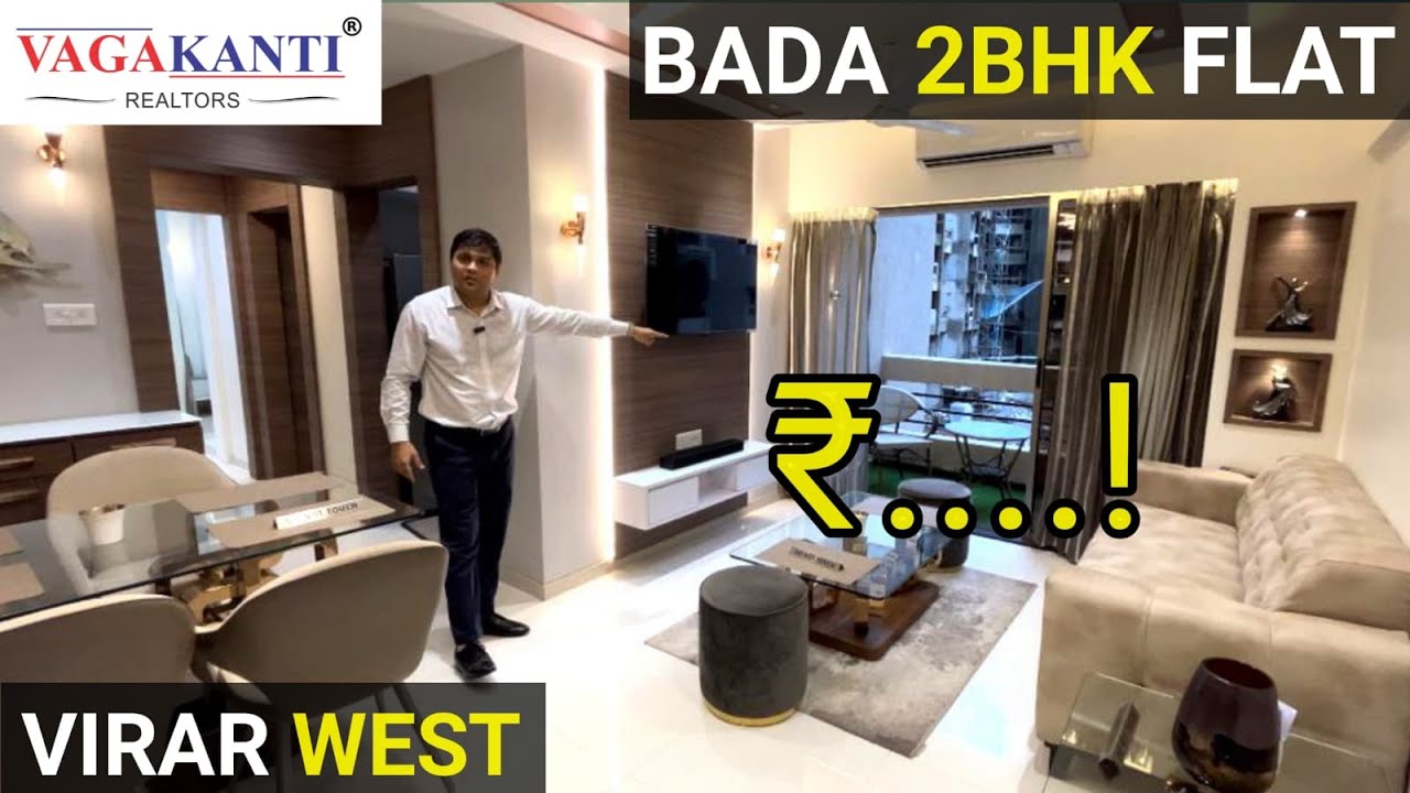 😲BADA 2BHK FLAT VIRAR WEST | EVERSHINE AMAVI 303 | call ☎️ 9356612350 ...