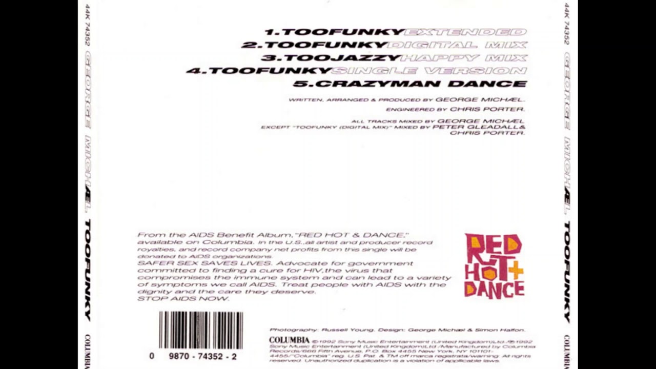 GEORGE MICHAEL - "Too Funky" (Digital Mix) [1992] - YouTube