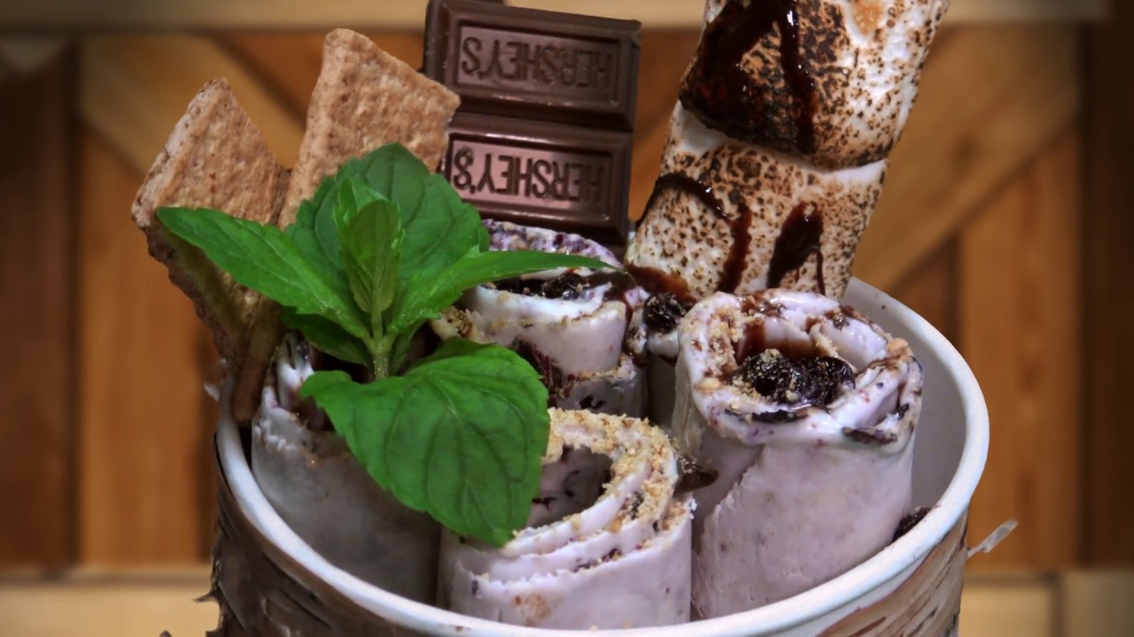 Chop Chop Rolled Ice Cream - YouTube
