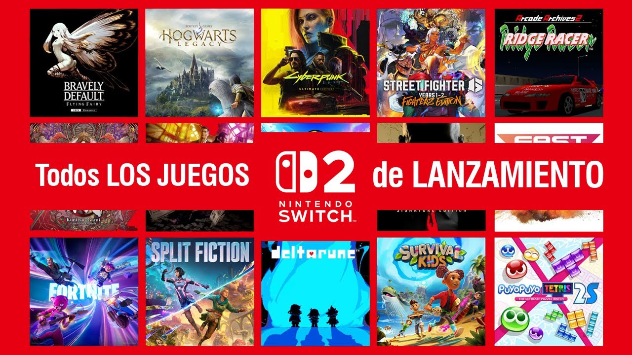 🎮 Nintendo Switch 2: Todo el Catálogo Día Uno Revelado - YouTube