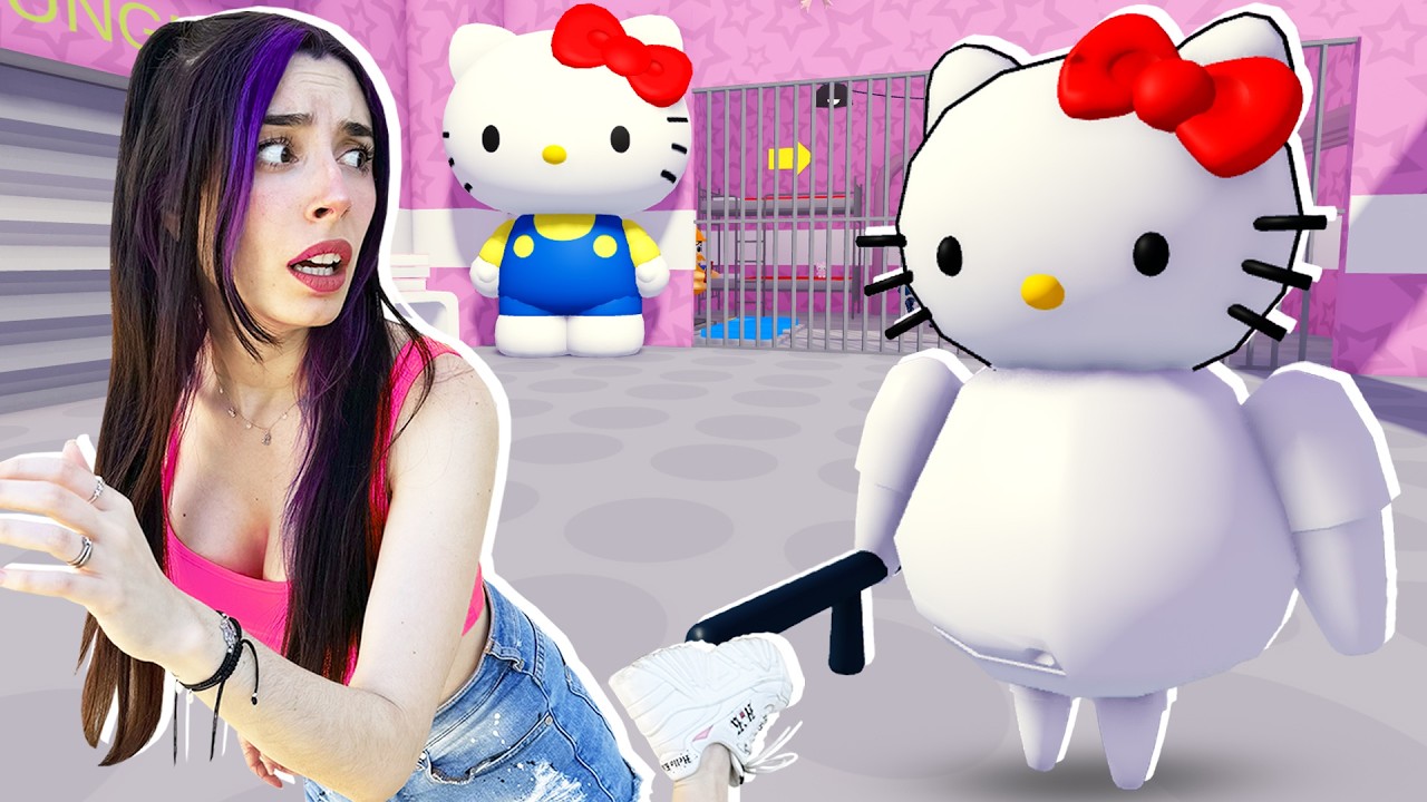 Escapa de la Prisión de HELLO KITTY en Roblox - YouTube