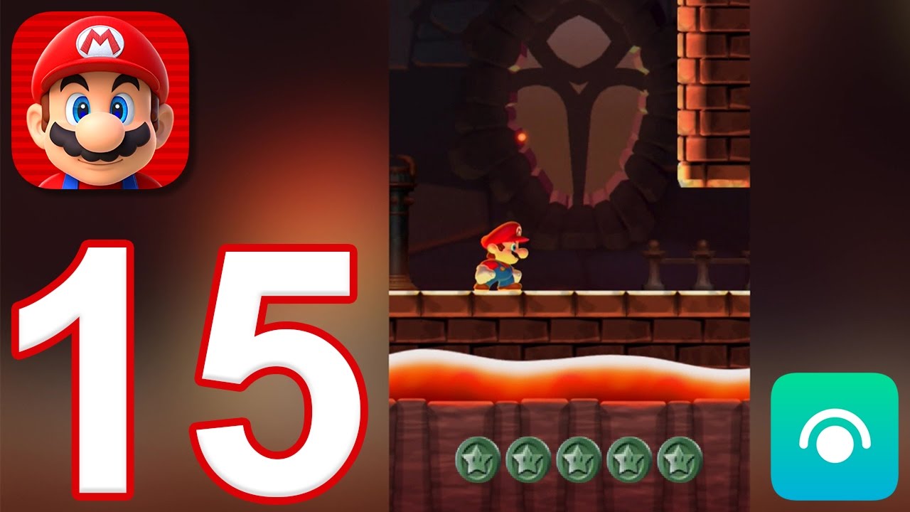 Super Mario Run - Gameplay Walkthrough Part 15 - World 1: Black Coins ...