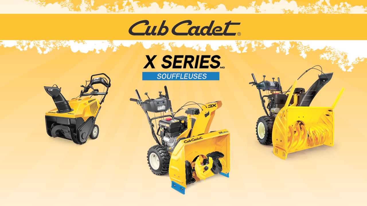Cub Cadet souffleuses à neige série 3X - YouTube