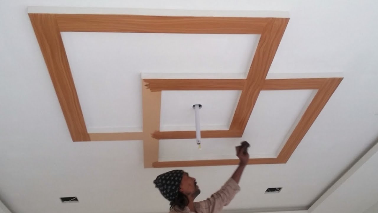 ceiling border wood graining process | Wood Graining with paint very ...