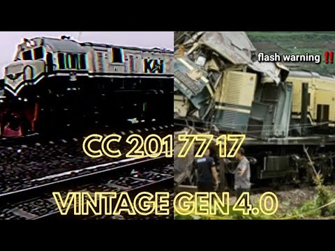 Tragedi Lokomotif CC 201 77 17 Vintage gen 4 Kerosene Crash edit || #edit #daop4 #keretaapi ...