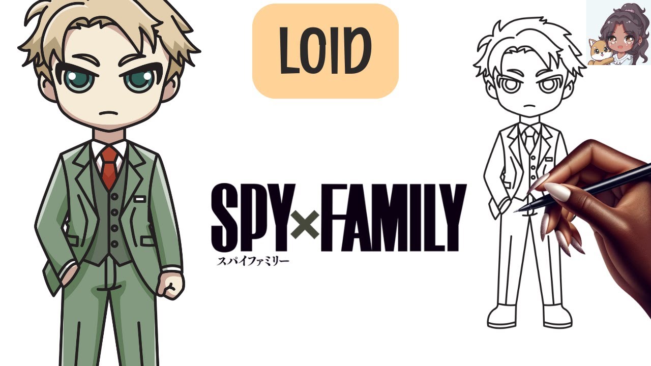 How to Draw Chibi Loid Forger ⏐ SpyxFamily ⏐ Cute Step by Step Anime ...