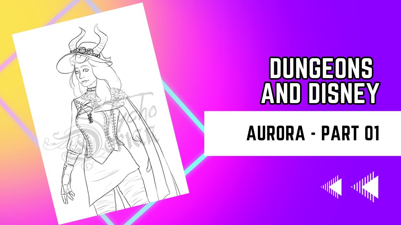 Sketching Disney Princess Aurora as a D&D Warlock! | Concept Art ...