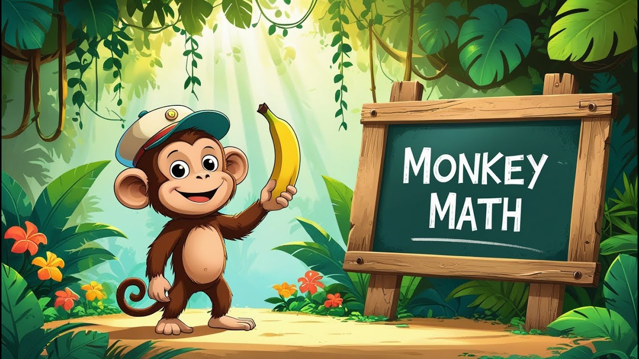 Monkey Math for Kids | Learn Math with Bananas & Friends! 🐒🍌 - YouTube