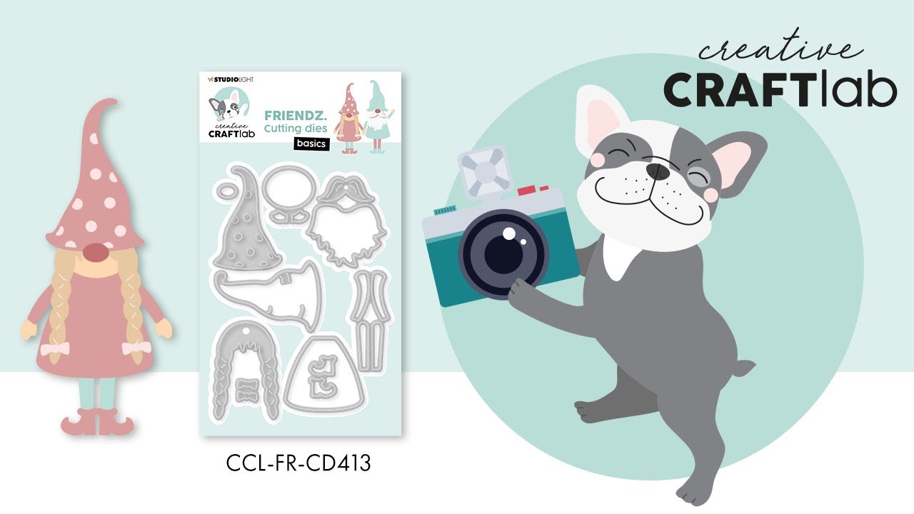 Creative CraftLab - Valentijnskaart met Friendz mal Betty & Carlos van Studio Light door Jolanda ...