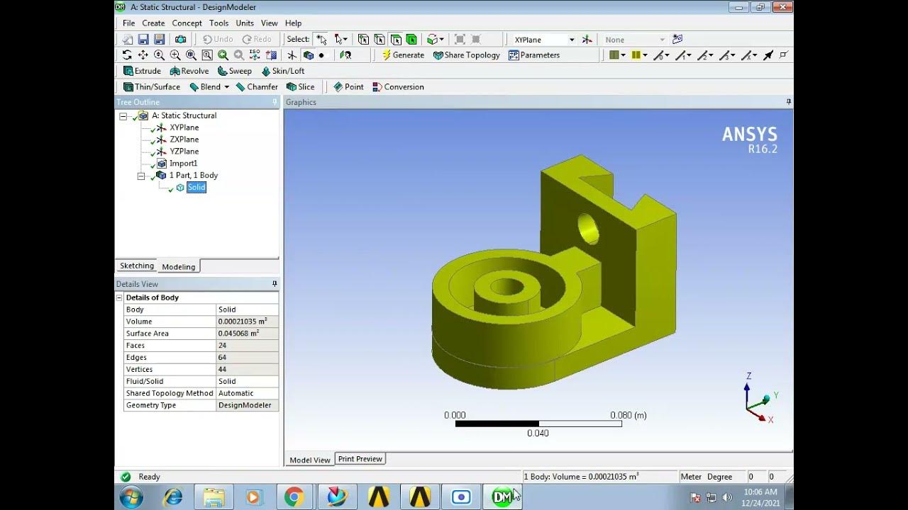 Importing external geometry file into ANSYS Workbench - YouTube