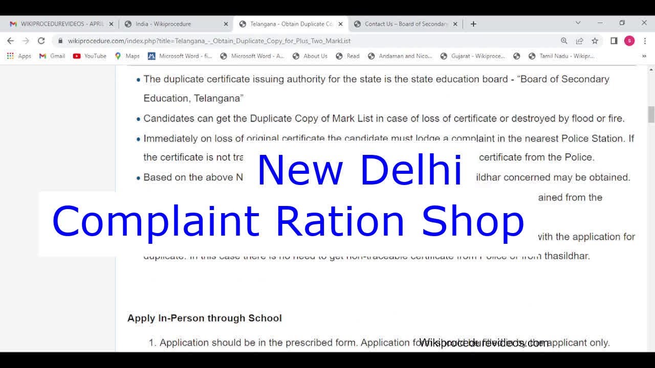 New Delhi - Online File a Complaint about Ration Shop (Fair Price Shop ...